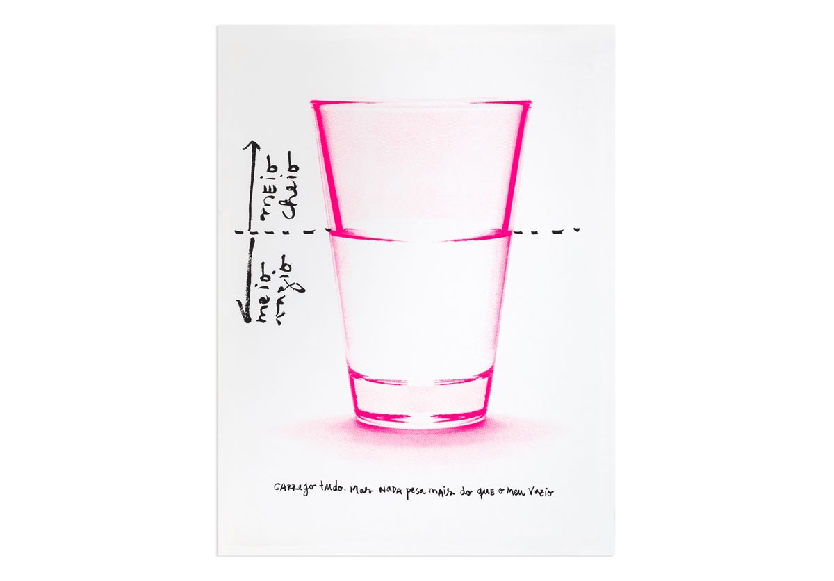 Print Copo Meio Vazio Meio Cheio www.bg27.com.br